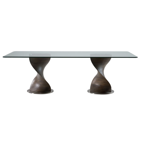 Orren Ellis Oxana - Contemporary Glass Dining Table & Reviews | Wayfair