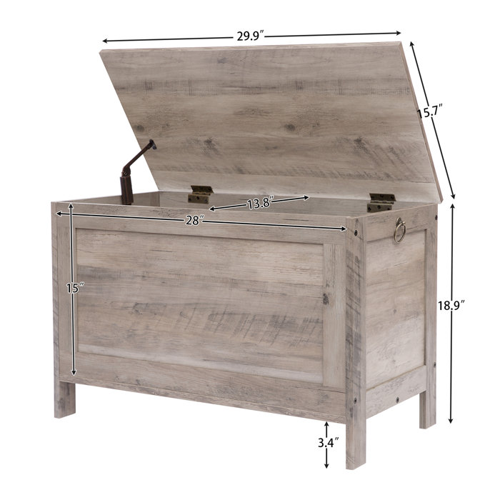 Winston Porter Val Blanket Storage Chest with Flip Top & Reviews | Wayfair