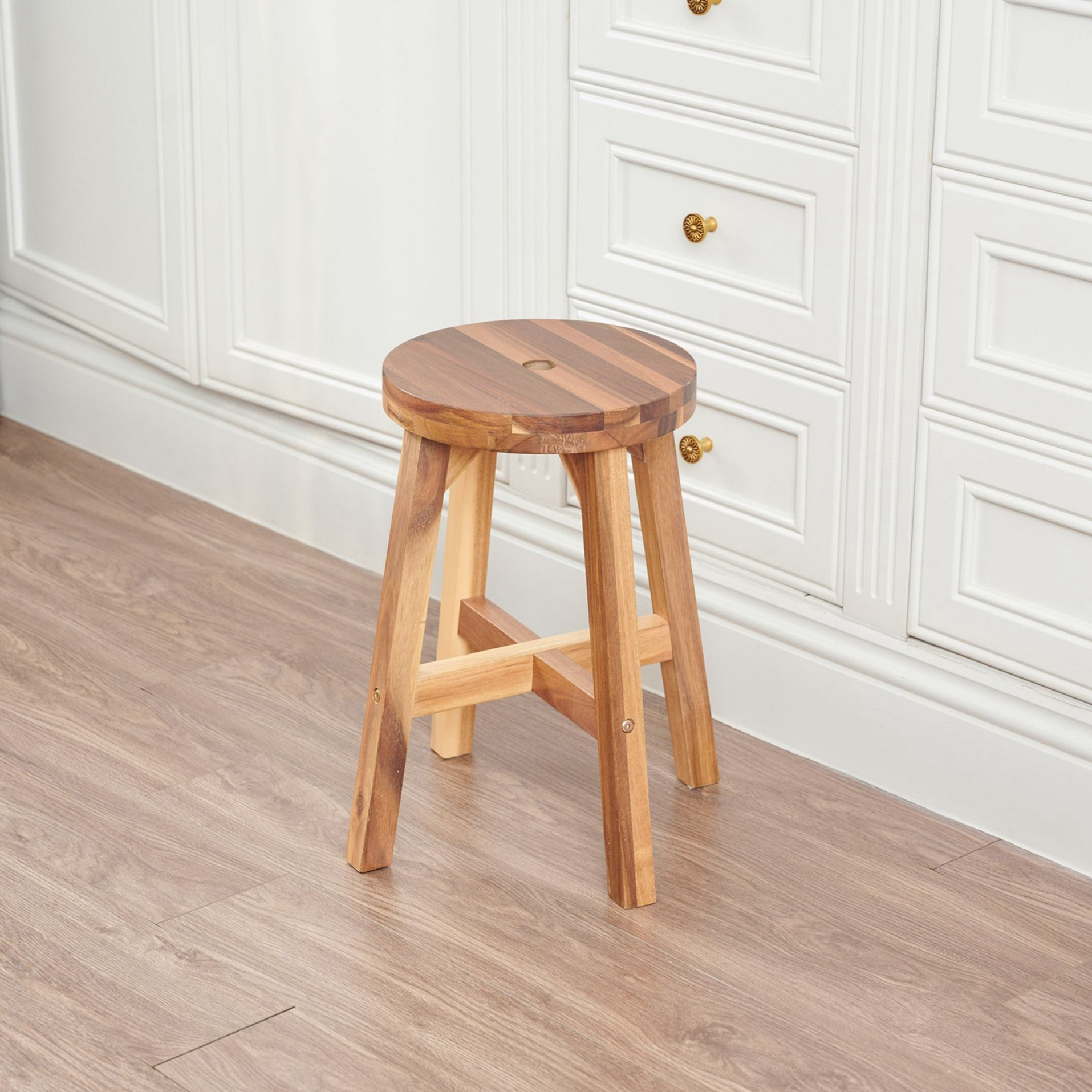 Loon Peak® Solid Wood Utility Stool | Wayfair
