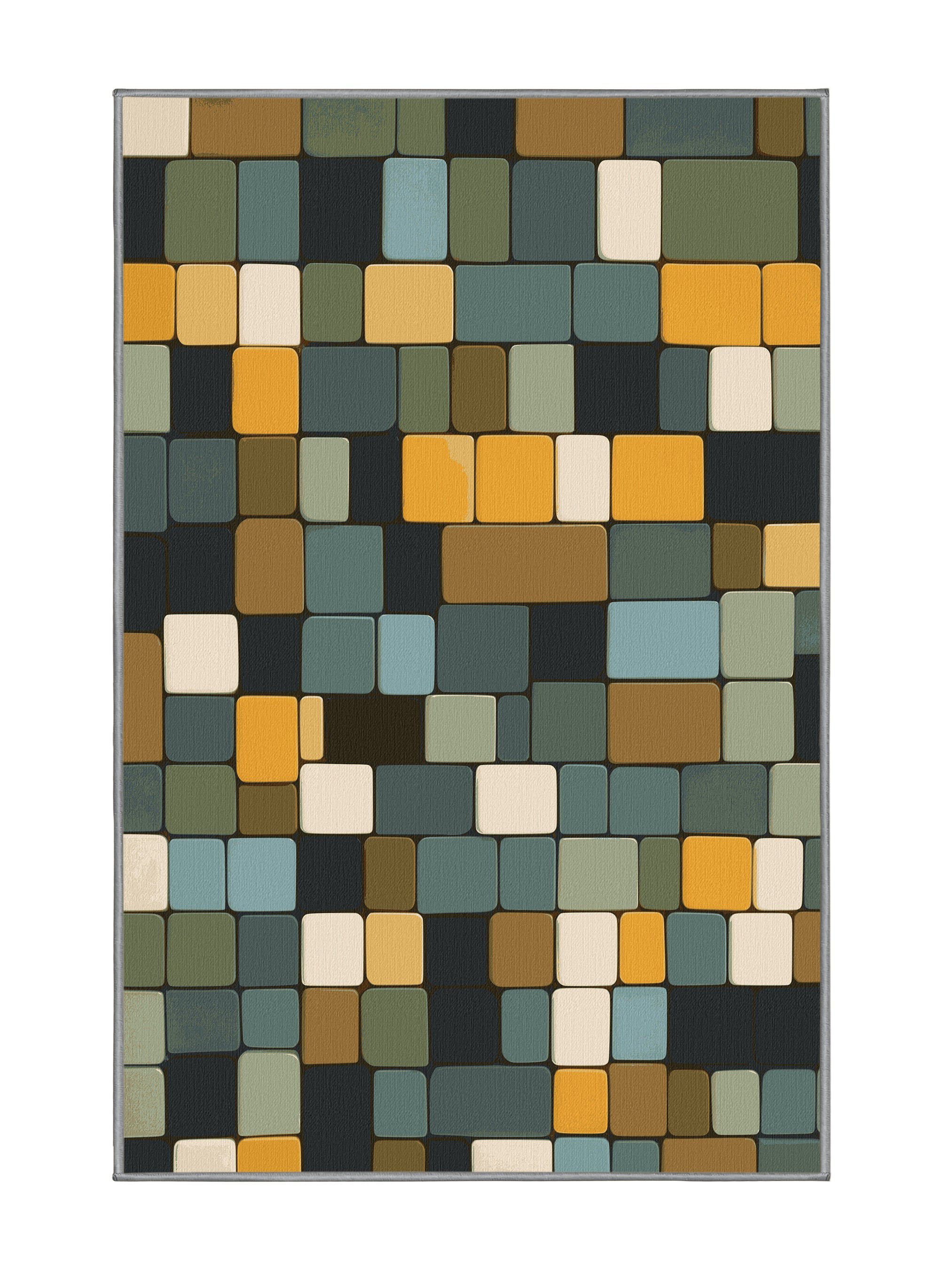 Ebern Designs Angular Grids Rug | Wayfair