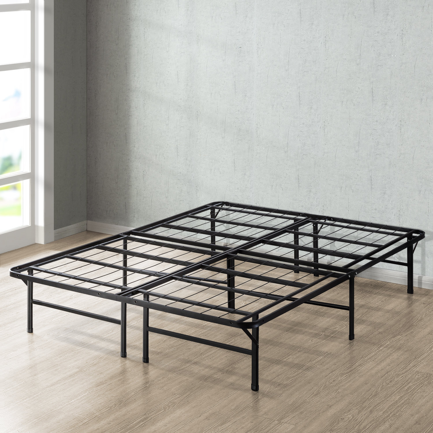 Alwyn Home 14" Folding Wire-Grid Bed Frame & Reviews | Wayfair