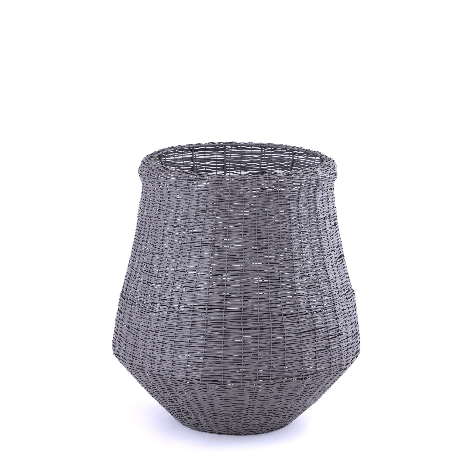AllModern Iron Gray Flower Pot | Wayfair