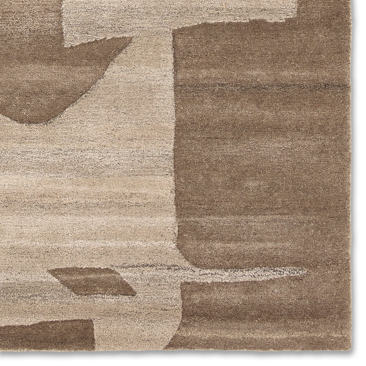 Jaipur Living Noverre ANT03 Handmade Abstract Tan and Gray Area Rug ...