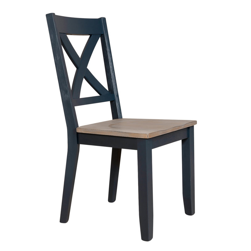 Liberty Furniture Lakeshore X Back Side Chair- Navy | Wayfair