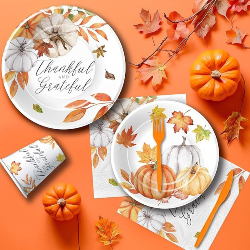 KAMLIC Thanksgiving Party Tableware Decorations | Wayfair