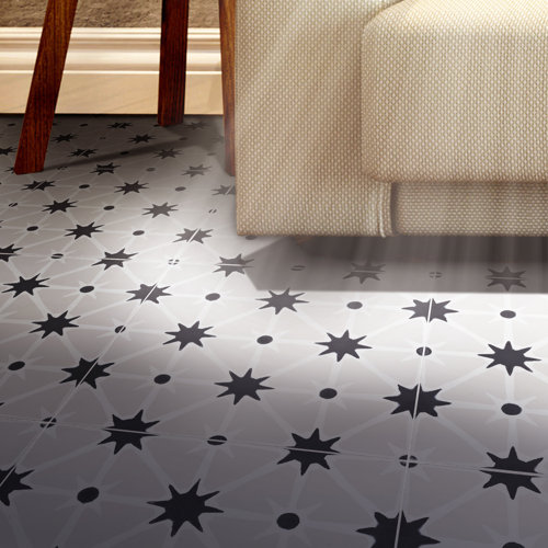 Moroccan Mosaic Tile House Venice 8" x 8" Cement Patterned Wall & Floor ...