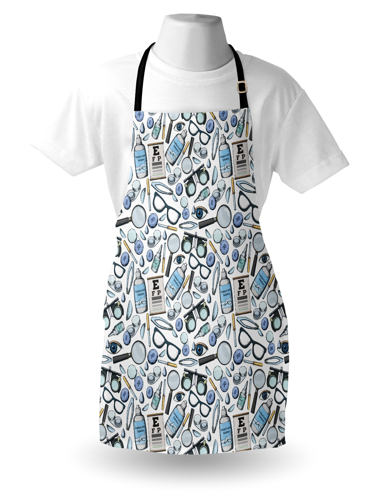 East Urban Home Eye Chart Apron Unisex Optometry Items Pattern Adult ...