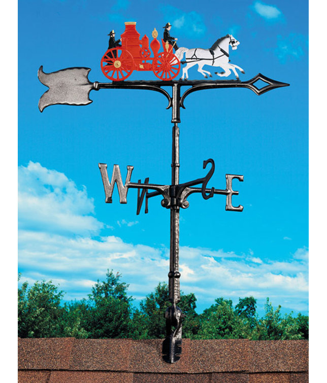Whitehall Products Rooftop 30" Fire Wagon Weathervane | Wayfair