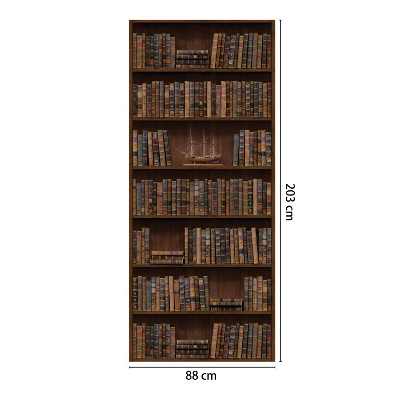 Winston Porter Bookshelf Door Decal & Reviews | Wayfair