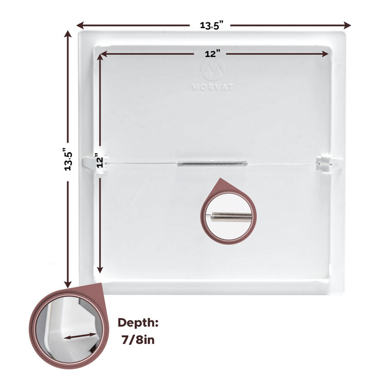 Morvat 12x12 Spring Access Panel for Drywall & Ceiling, 2 Pack ...