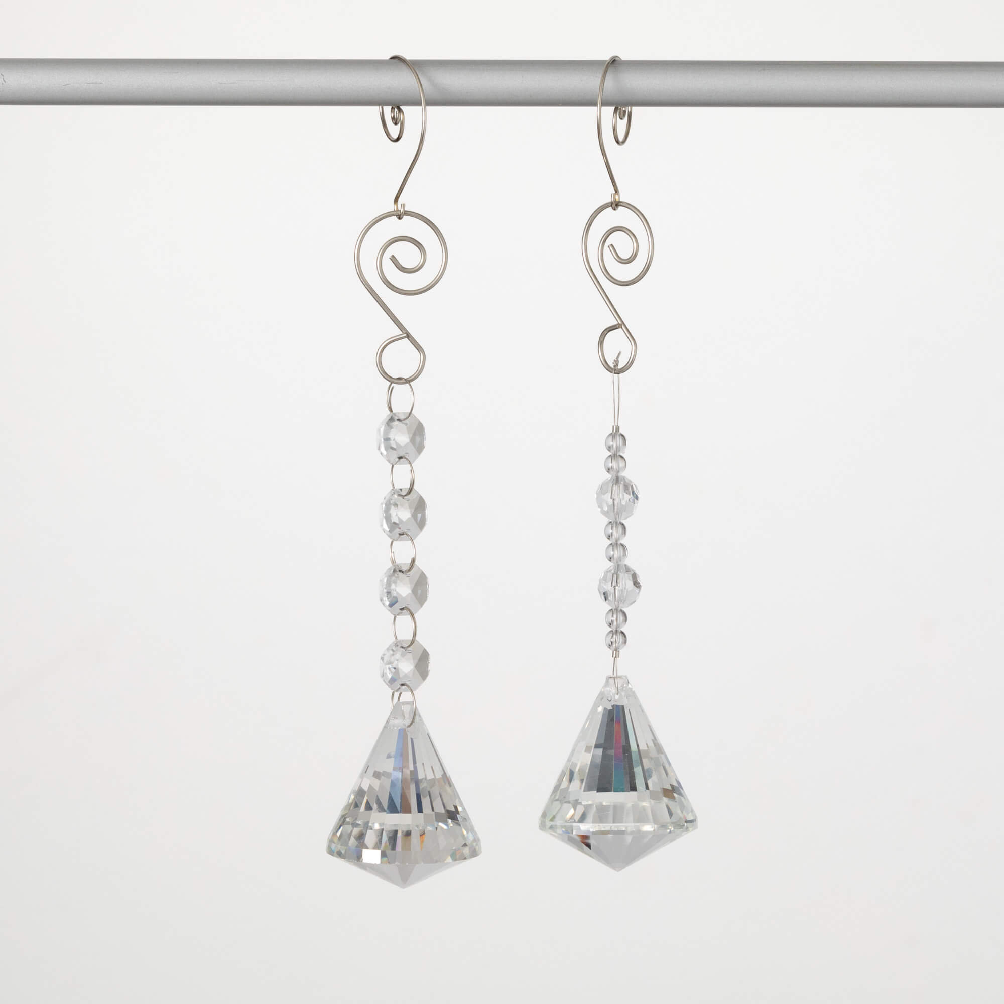 The Holiday Aisle® 6.75" Christmas Dangling Gem Ornament Set of 2 ...