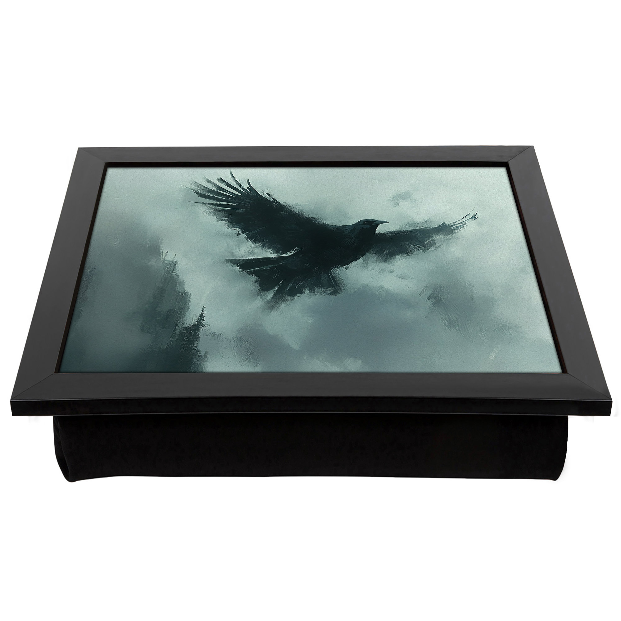 17 Stories Crow Bird Vol.5 Lap Tray with Cushion | Wayfair.co.uk