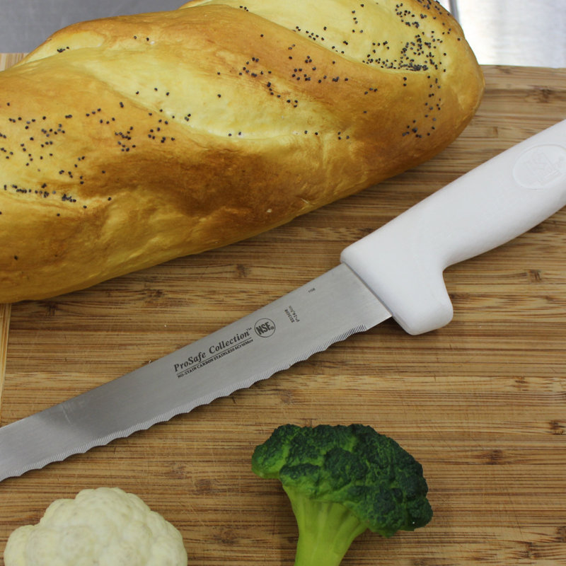 BergHOFF ProSafe Stainless Steel Curved Bread Knife, 9" | Wayfair