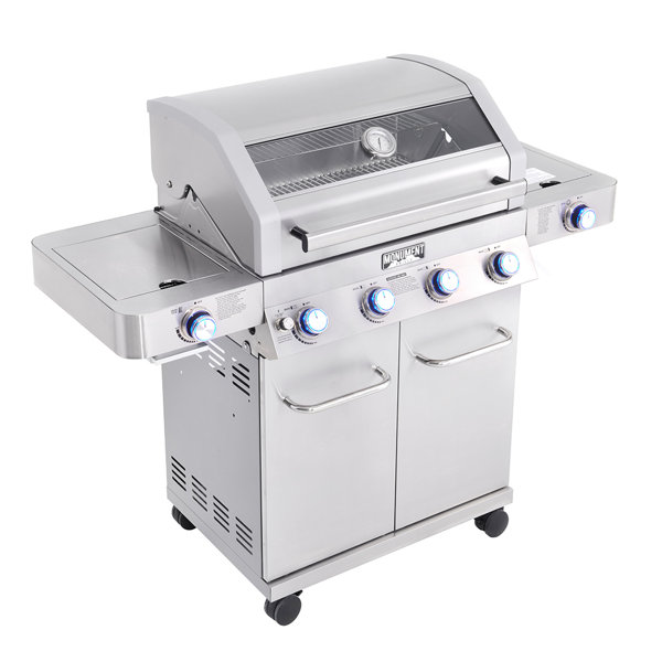 Monument Grills Barbecue au propane liquide à 4 brûleurs 72 000 BTU ...