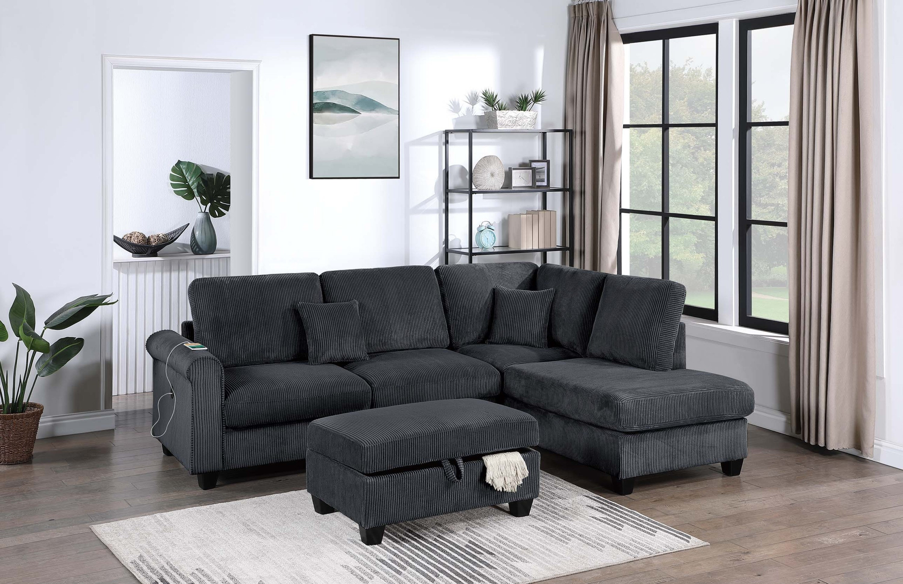 Lark Manor Gollahon 3-Piece Sectional Set - Wayfair Canada