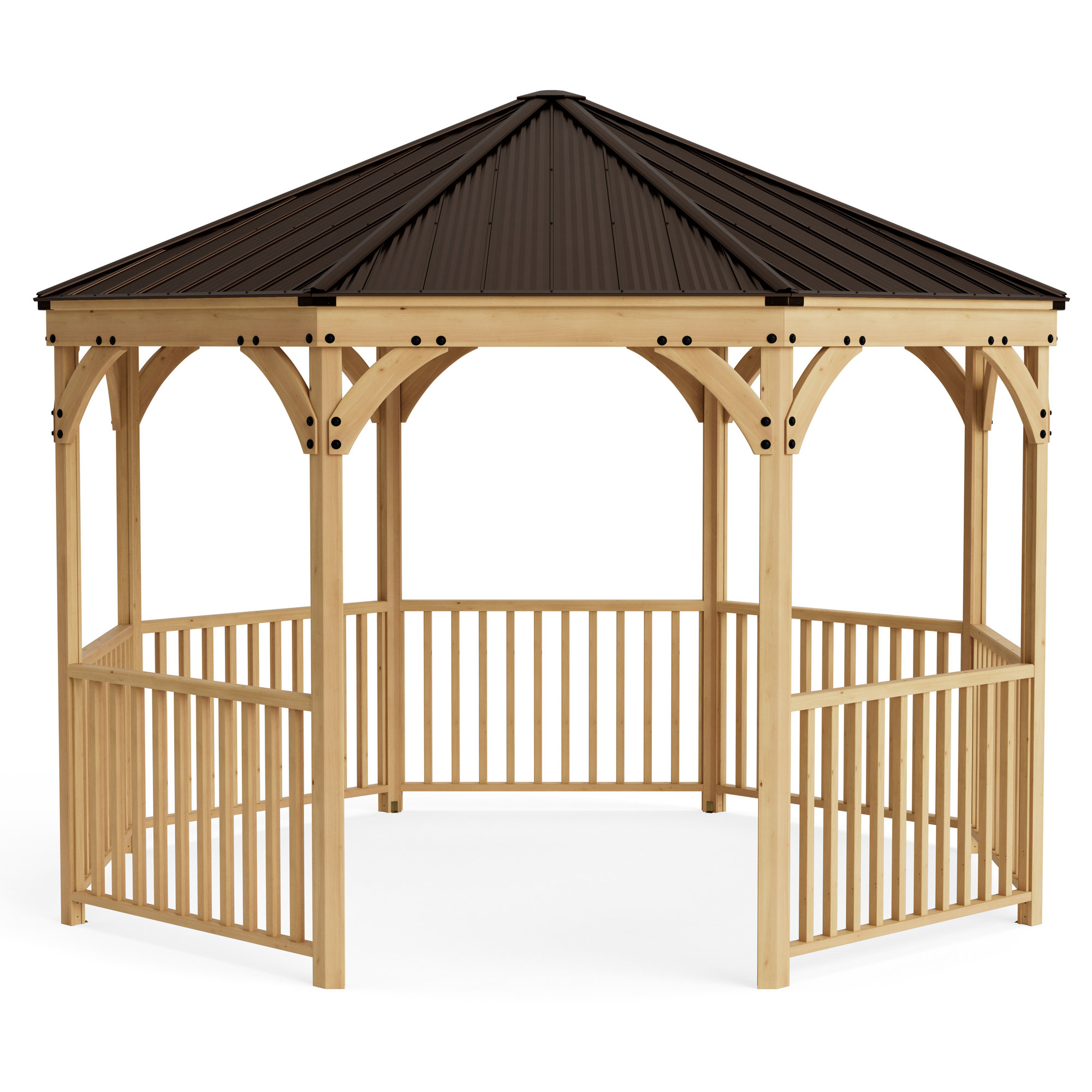 Yardistry 12' Meridian Octagon Gazebo & Reviews | Wayfair