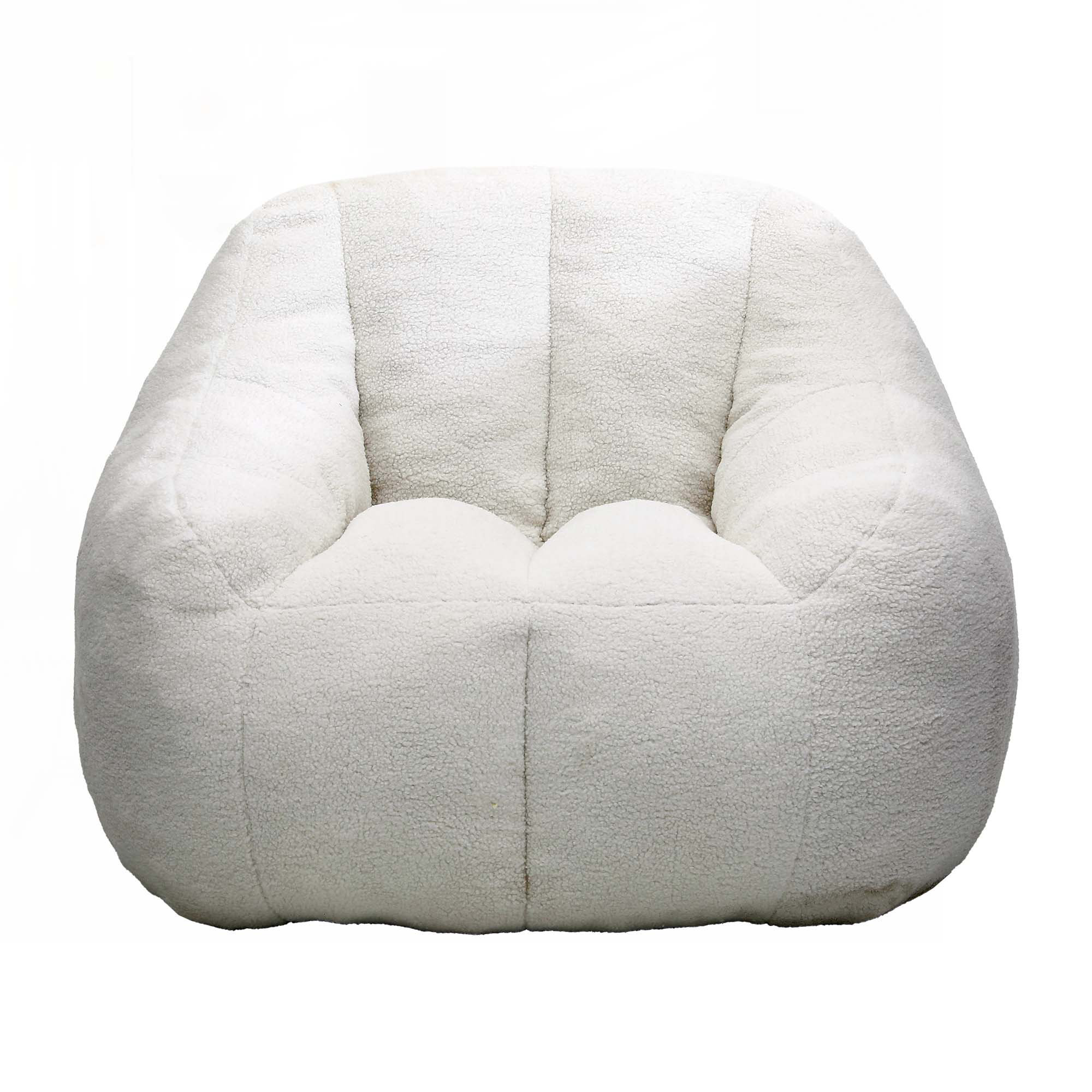 Winston Porter Bean Bag Chenille Upholstered Arm Chair with 4 Legs ...