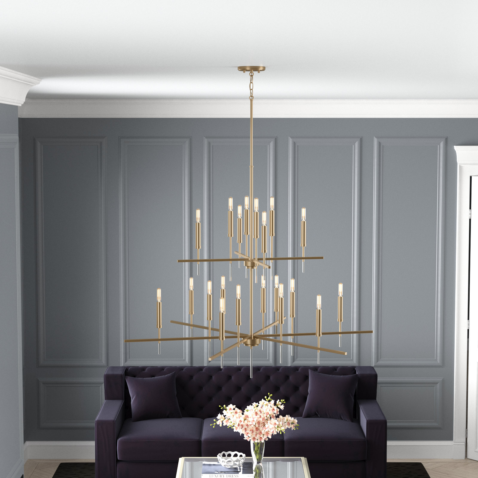 Willa Arlo™ Interiors Preesall 20 - Light Candle Style Tiered ...