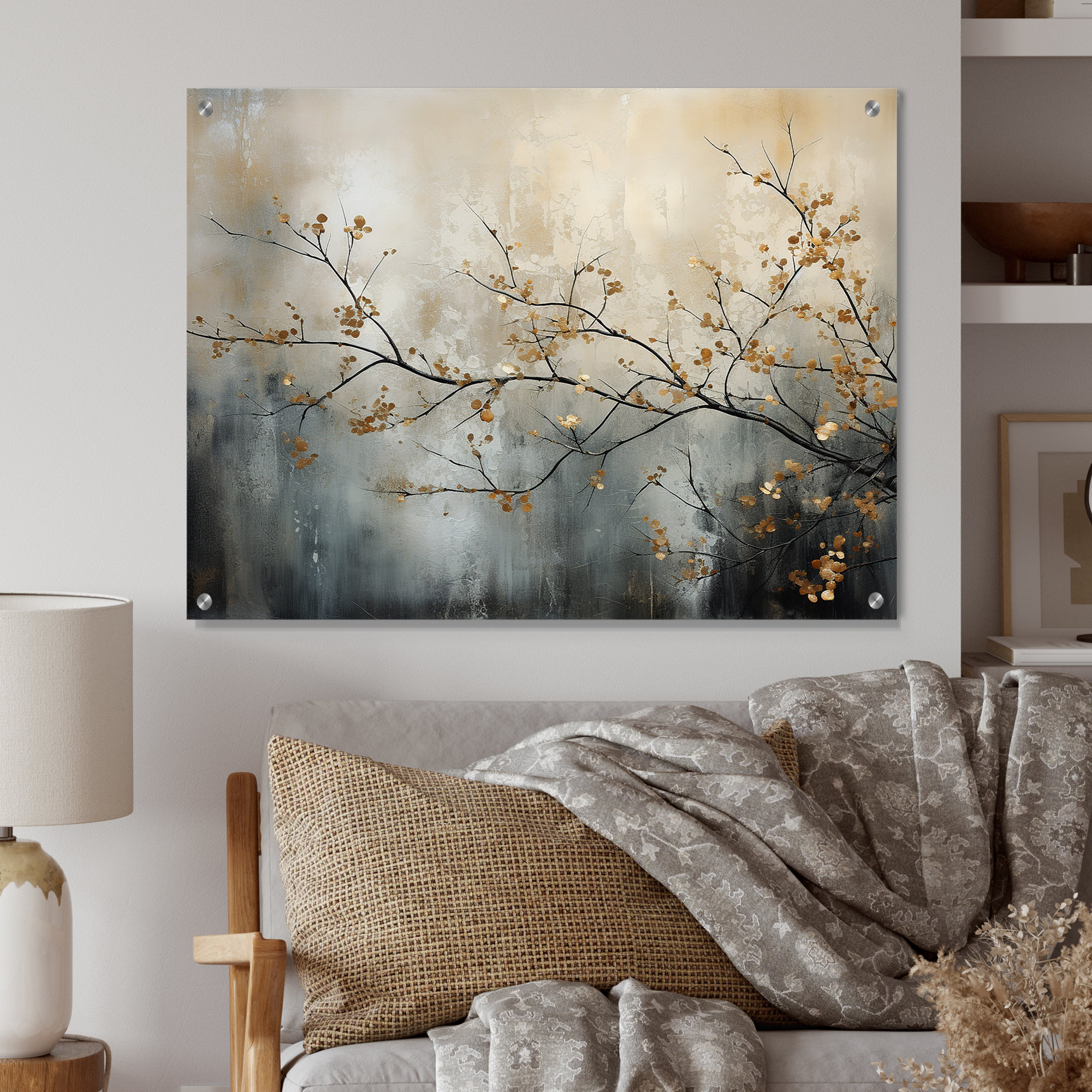 Design Art Tree Monochrome Ethereal Reverie I - Tree Monochrome Acrylic ...