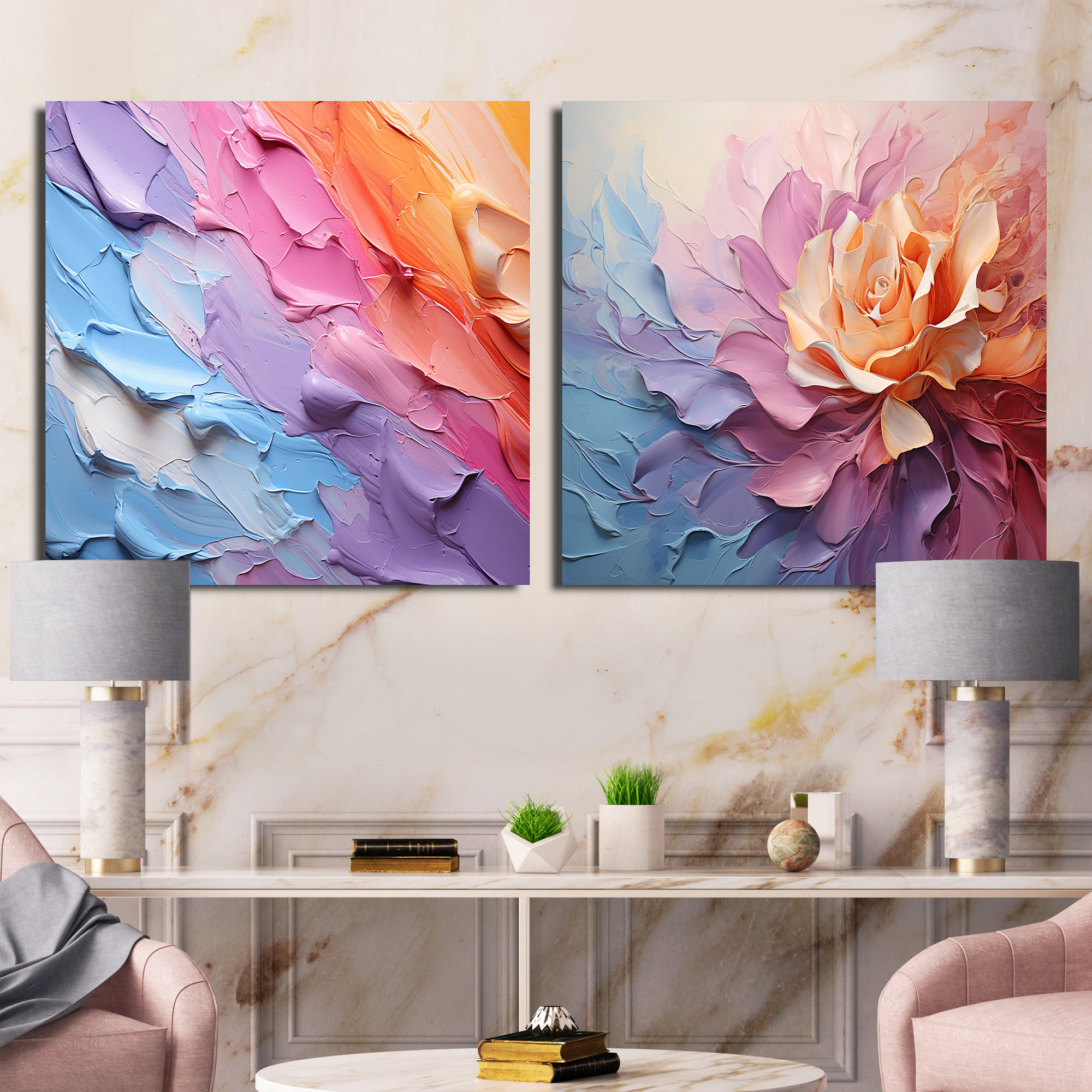 Latitude Run® Rainbow Hue Harmony - Abstract Collages Square Collage ...