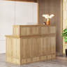 Inbox Zero Crystle Rectangle Manufactured Wood Reception Desk & Reviews ...
