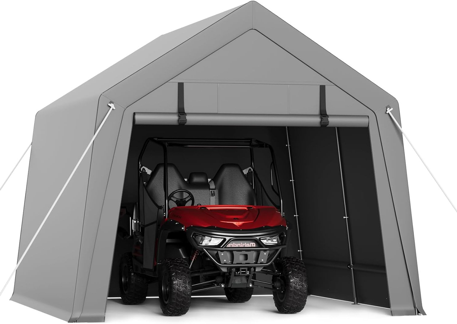 Borough Wharf Carport Storage Shed, Portable Garage with Roll-up Zipper ...