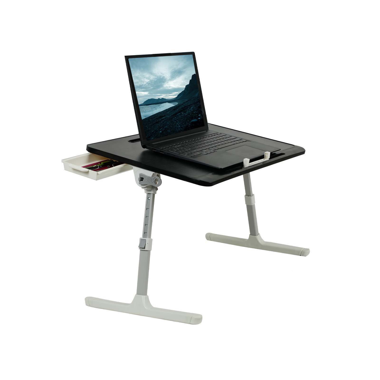 Inbox Zero Laptop Desk For Bed - Adjustable Lap Desk | Folding Laptop ...