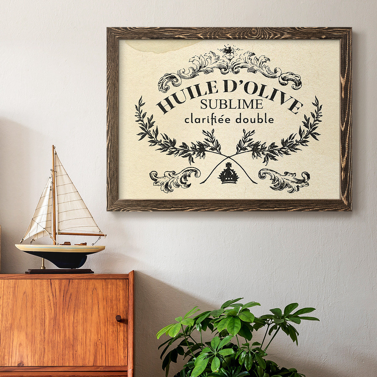 Wexford Home Antique French Label IV Framed On Canvas Print | Wayfair