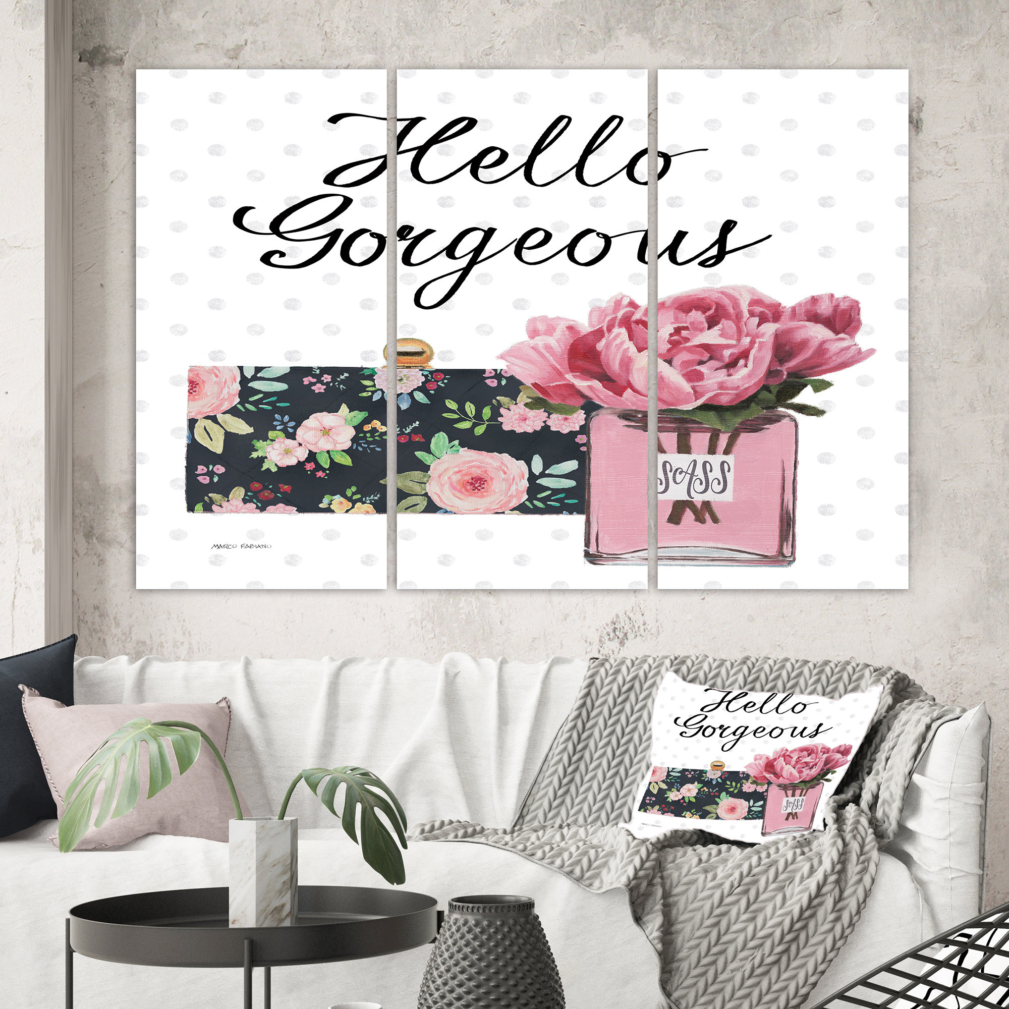 East Urban Home Posh & Luxe Premium 'Simply Splendid IV' Graphic Art ...