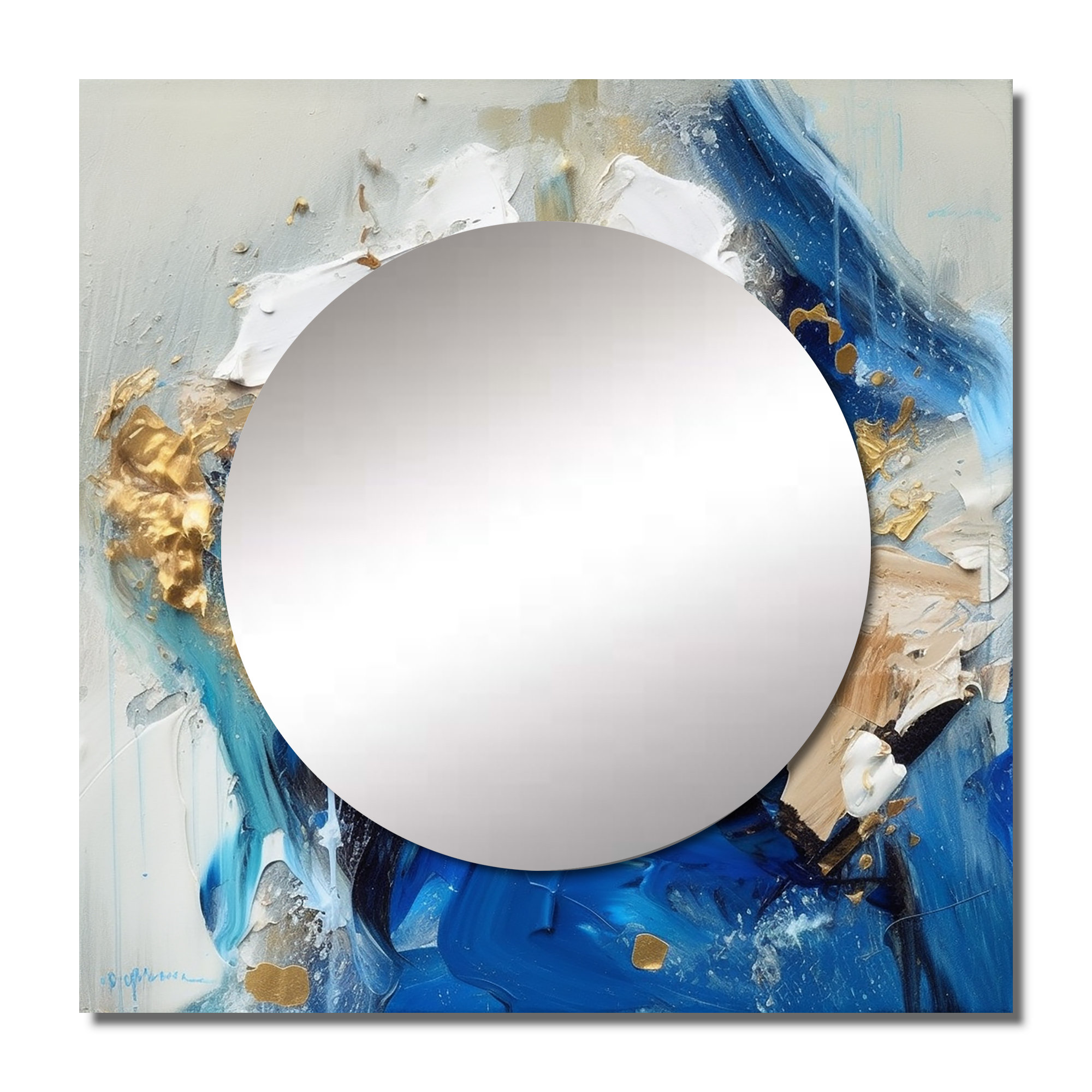 East Urban Home Collayer - Abstract Square Mirror Wall Decor For ...