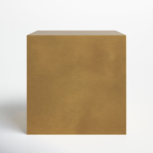 AllModern Jules Steel Block End Table & Reviews | Wayfair