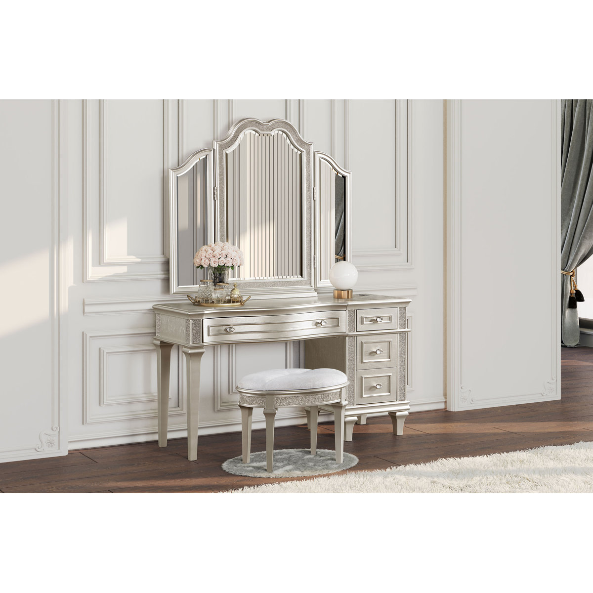 Rosdorf Park Keymari Vanity & Reviews | Wayfair