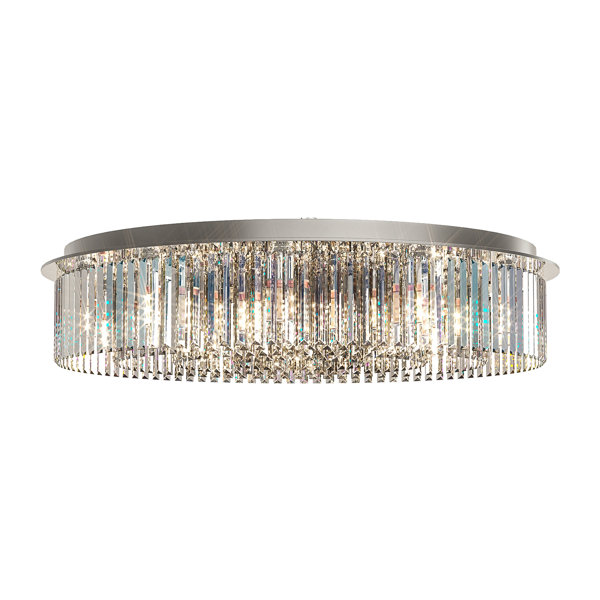 Mercer41 32" Luxury Modern Crystal Ceiling Chandelier Pendant Lamp ...