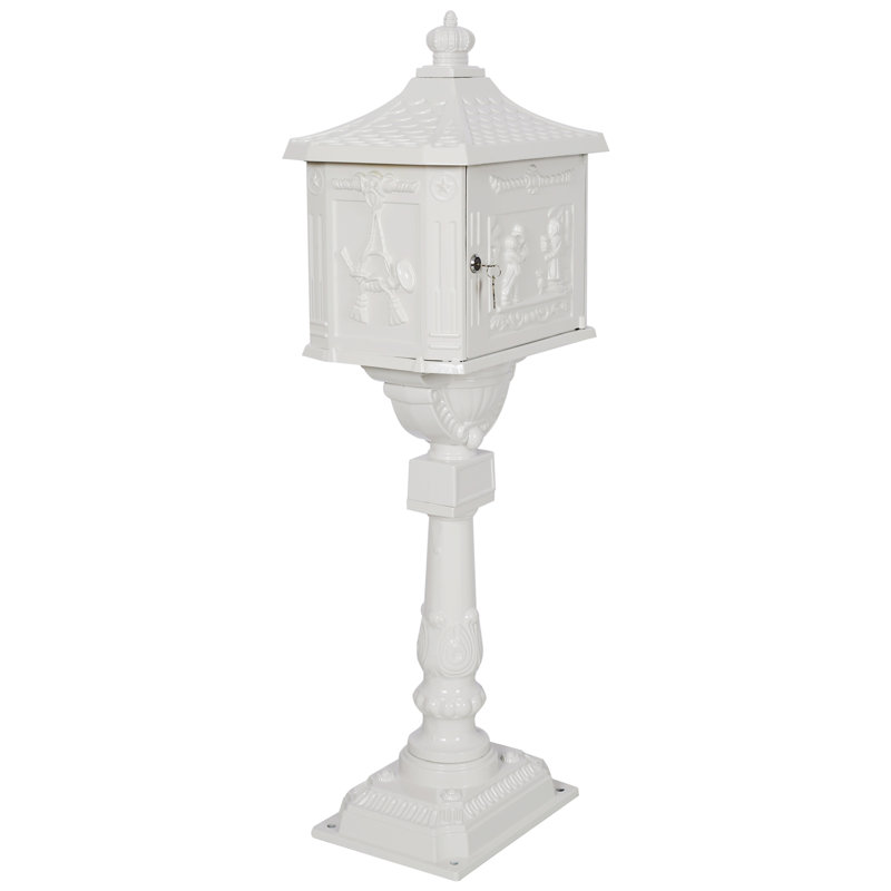 KANDENT Metal Column Box Cast Aluminum Mail Box,Postal Box , Mailbox ...