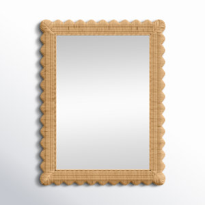 Birch Lane™ Lacie Rattan Rectangle Wall Mirror & Reviews | Wayfair