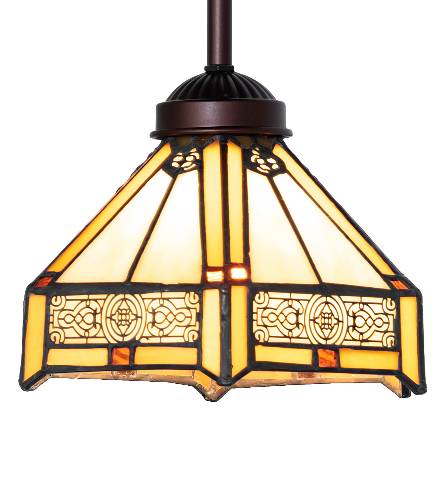 Union Rustic Jaron 1 - Light Mahogany Bronze Bell Pendant | Wayfair