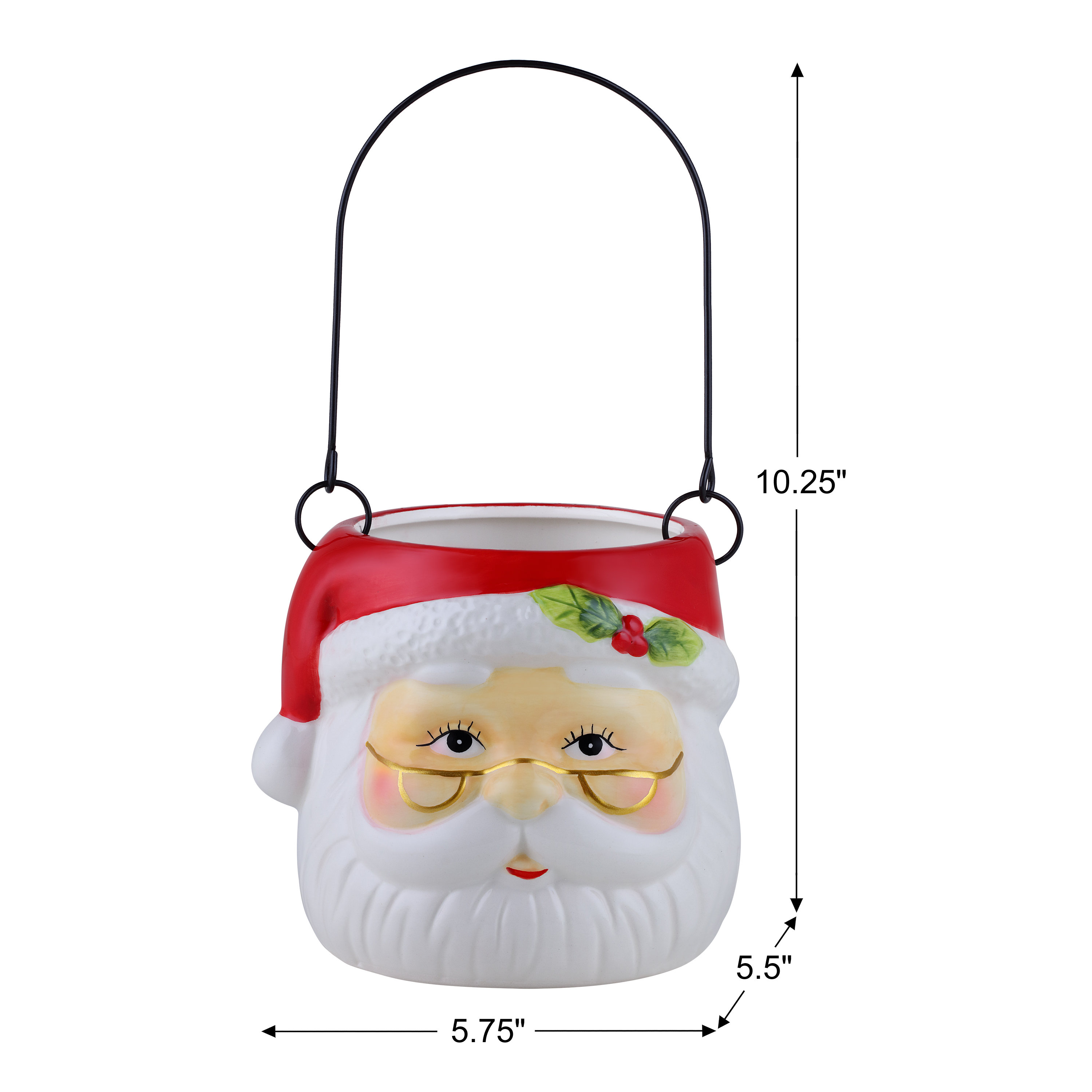 Mr. Christmas 5" Nostalgic Ceramic Container - Santa Claus | Wayfair