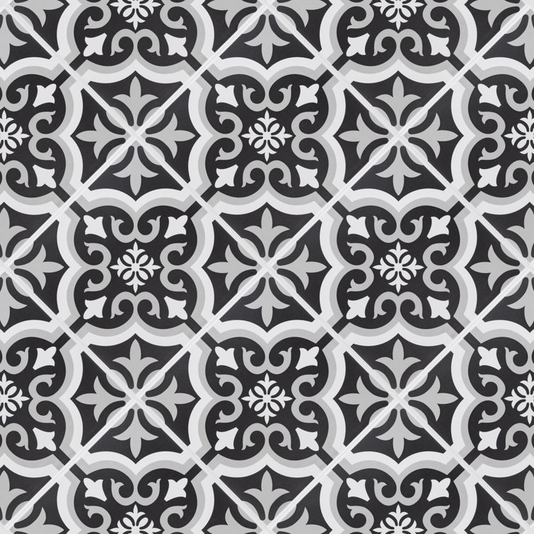 Merola Tile Dosbraga 8" x 8" Ceramic Patterned Wall & Floor Tile ...