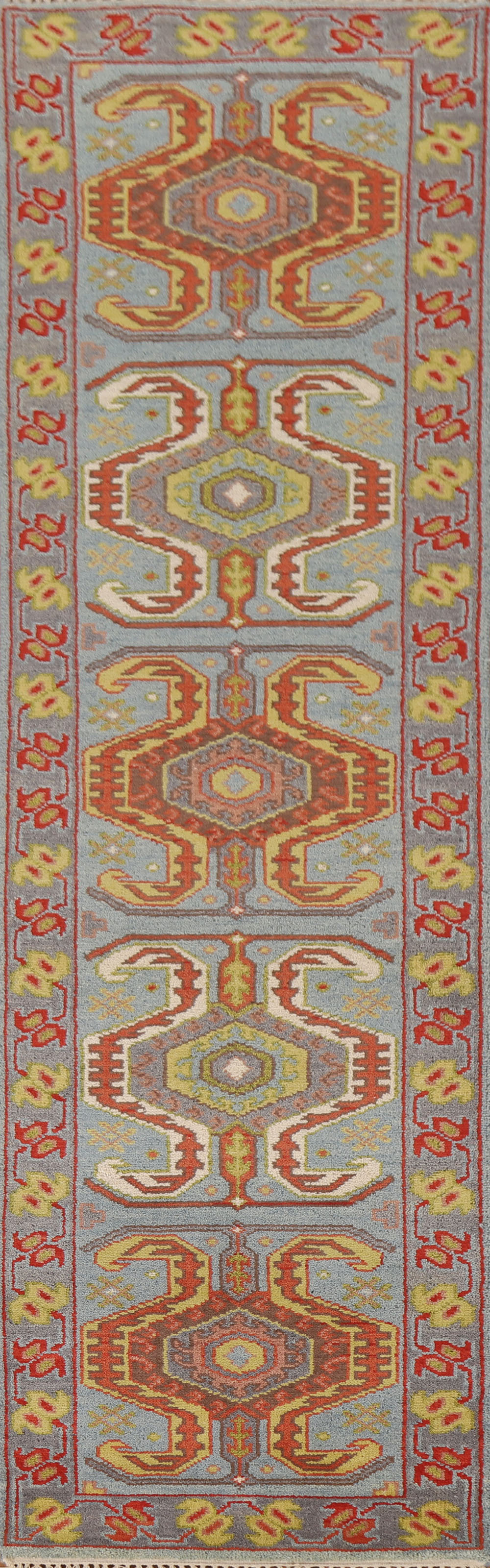 Bungalow Rose Geometric Traditional Indian Runner Rug 3x10 | Wayfair