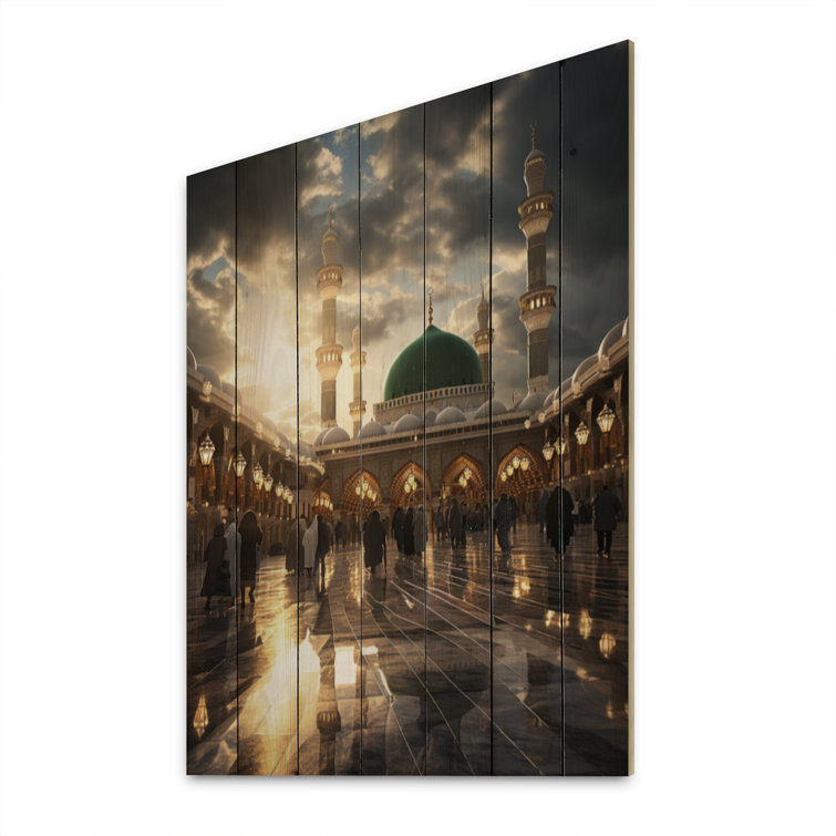 Darby Home Co " Islam Art Prophets Mosque " on Wood | Wayfair