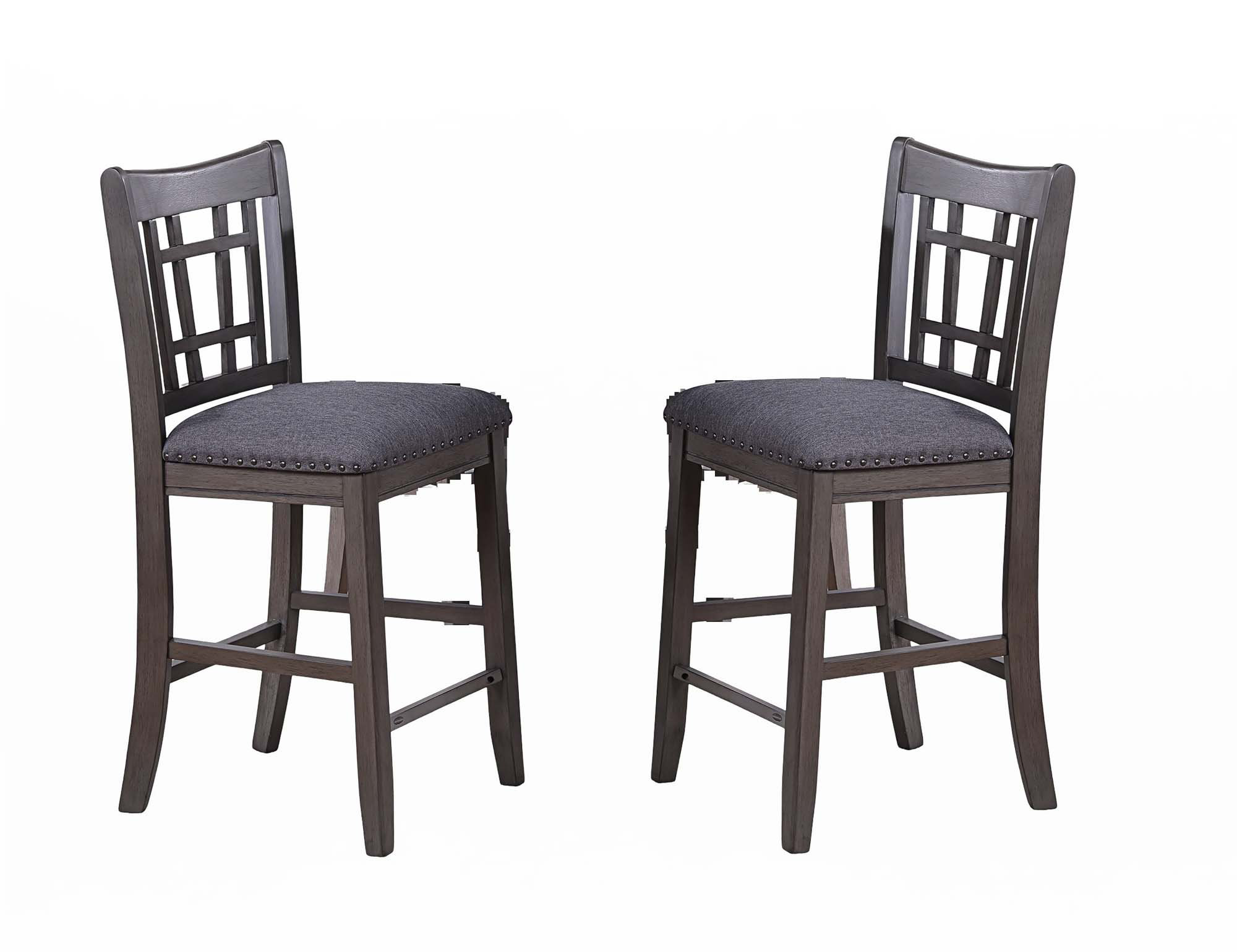 Lark Manor™ Set Of 2Pc High Chairs Dining Room Solid Wood Counter ...