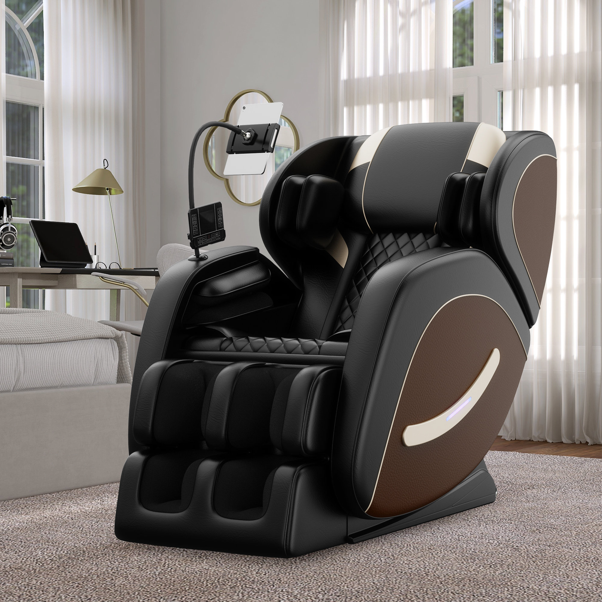 Inbox Zero Relaxation Full Body Heated Massage Chair Zero Gravity ...
