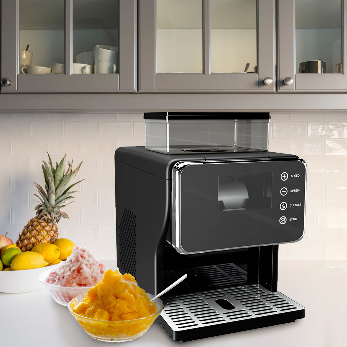 VAJIAZA Home & Kitchen Snow Ice Maker – Compact Design, 30s Quick ...