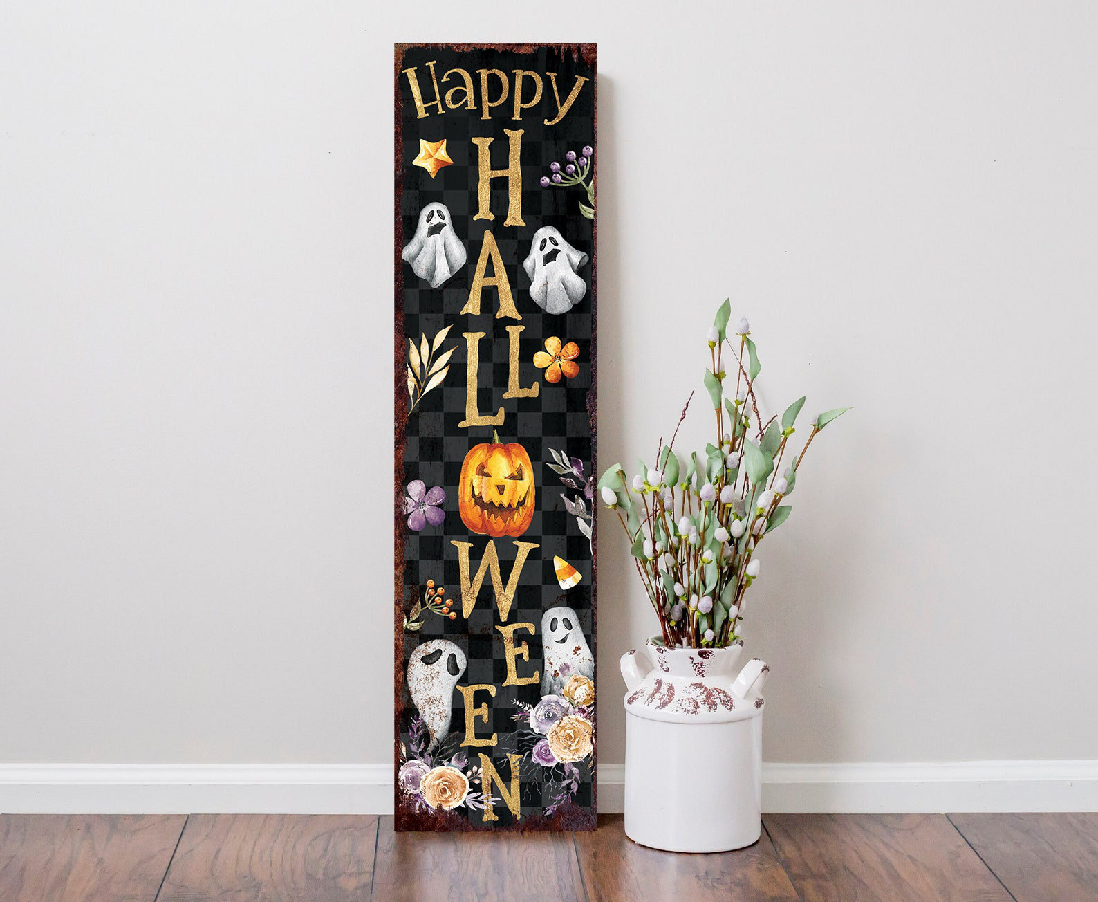 The Holiday Aisle® Happy Halloween Door Mural | Wayfair
