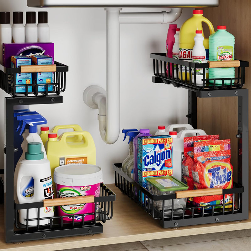 Mint Pantry® Under Sink Organizer, 2 Tier Under Sink Organizers And ...