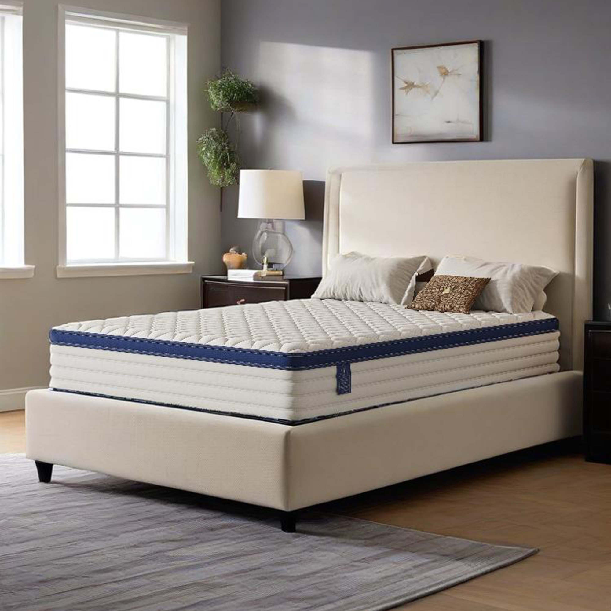 Alwyn Home Queen Size Hybrid Mattress - 12-Inch Cool Gel Memory Foam ...