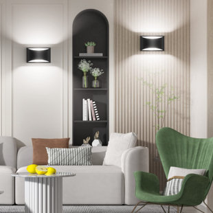 Half Moon LED Wall Lights You'll Love | Wayfair