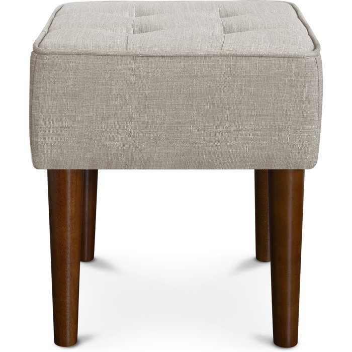 Elle Decor Aria Square Tufted Vanity Stool & Reviews - Wayfair Canada