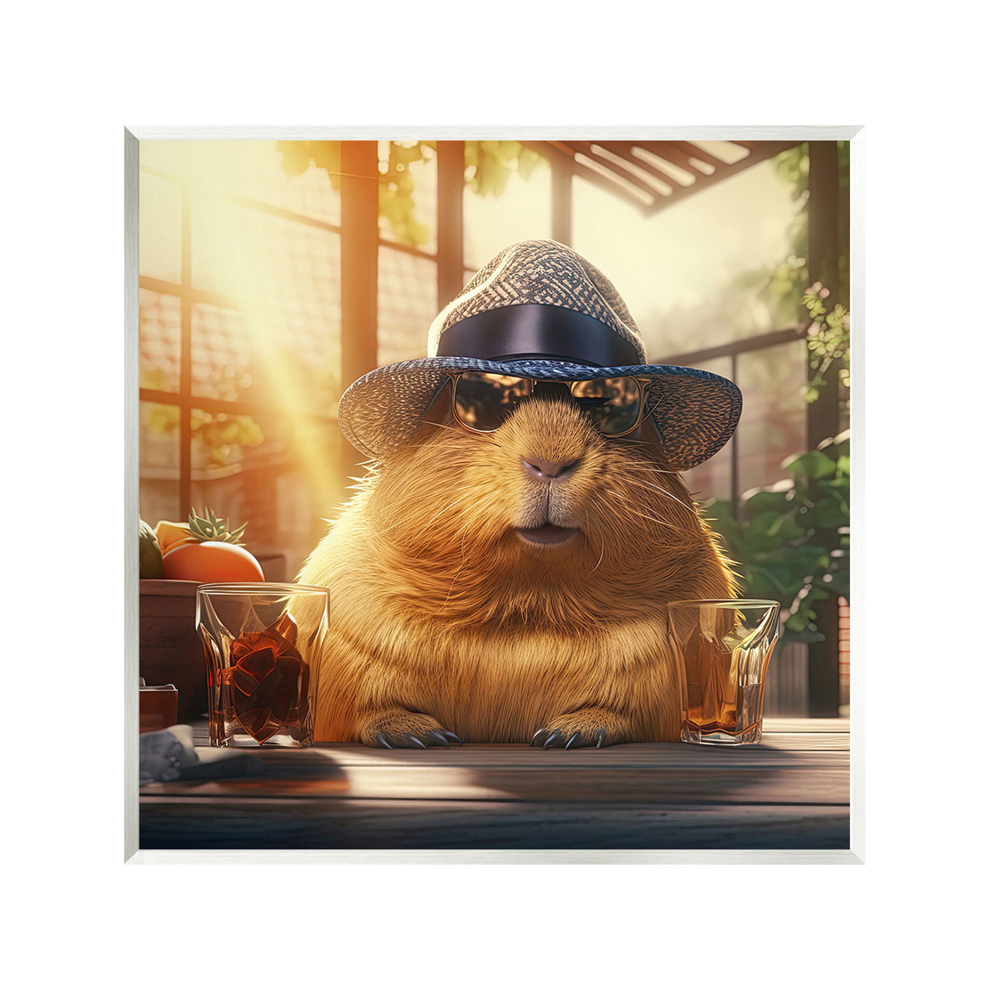 Stupell Industries Beaver & Summer Sunlight Wall Plaque Art by Jim ...