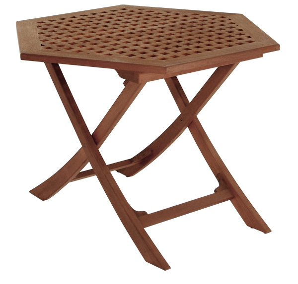 Madison Bay Trading Company Teak Grated Bistro Table | Wayfair